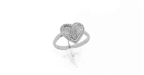 Silver Tryzub Heart