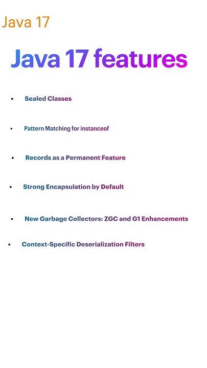 Java 17 Features 01 Java17 Youtube