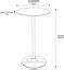 60cm Round Clear Glass Top Dining Table Breakfast Bar Chrome Poseur