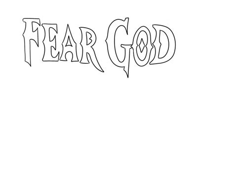 Fear God Tattoo Design