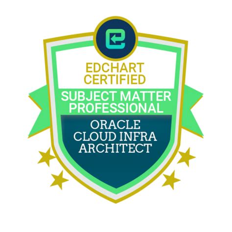 Edchart Certified Oracle Cloud Infra Architect Subject Matter Professional Credly