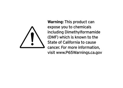 California Proposition 65 Prop 65 Warning Symbol Free 59 Off