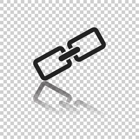 Premium Vector Chain Icon Vector Illustration In Flat Style Isolated On White Background