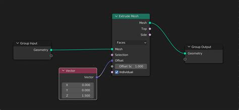 Extrude Mesh Along Z Axis Using Geometry Nodes Blender Stack Exchange