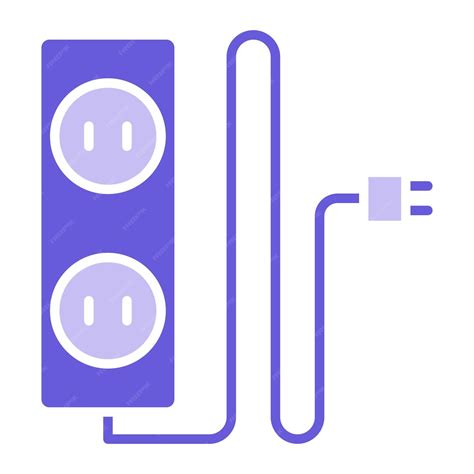 Premium Vector Extension Cord Vector Illustration