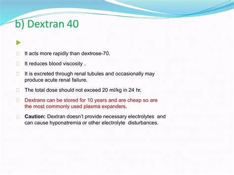 Plasma Volume Expanders Pptx