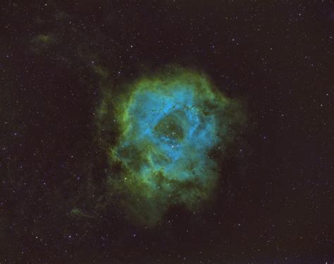 Rosette Nebula In Sho R Astrophotography
