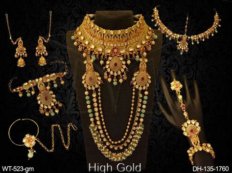 Bridal Designer Traditional Dulhan Set Antique Jewellery Antique