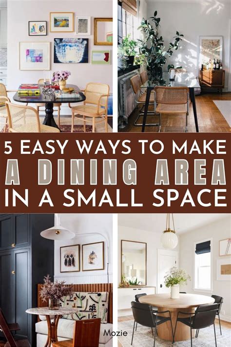 Create A Stylish Dining Area In Your Small Space