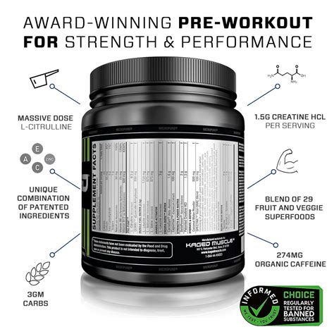 Kaged Muscle Pre Kaged 20 Servings