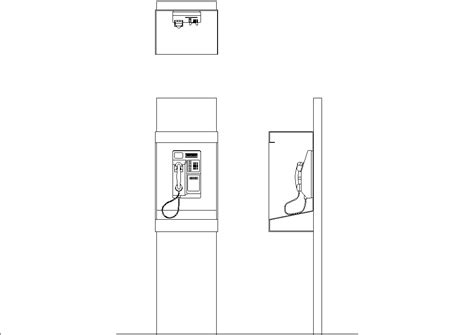 Telefono Publico En Autocad Descargar Cad 42 18 Kb Bibliocad