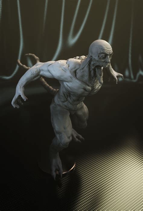 Naked Zombie D Model Animated Rigged CGTrader