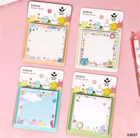 Cute Kawaii Sticky Notes And Post Its Inkarto