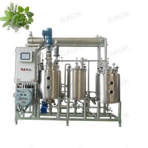 Flower Fruit Herbal Essential Oil Distillation Tea Ethanol Extraction Machine Ultrasonic