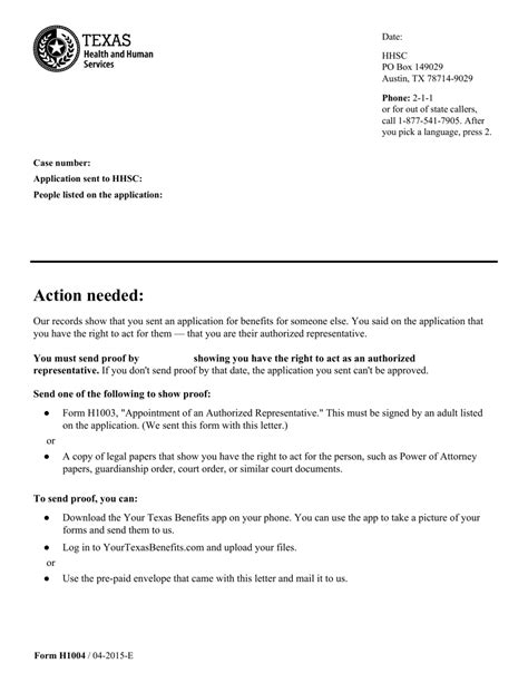 Form H1004 Fill Out Sign Online And Download Fillable Pdf Texas