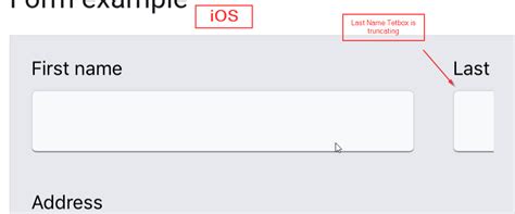Gallery Androidios Grid Textbox For Last Name Option Is Truncating For Ios And Missing