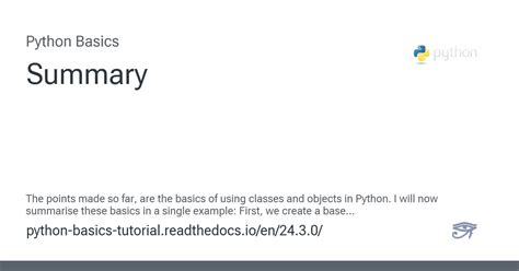 summary python basics 24 3 0