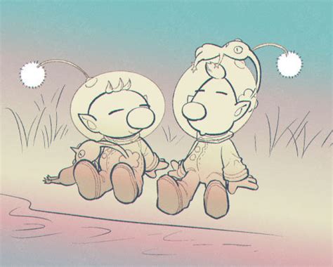 Olimar Red Pikmin Blue Pikmin And Louie Pikmin Drawn By Asaikaina