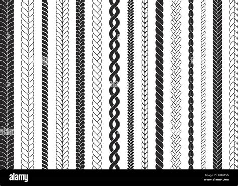 Braid Lines Brushes Braided Frames Knit Texture Seamless Pattern