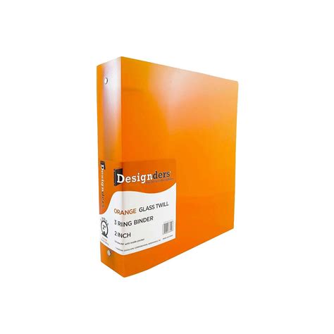 Paper Designders 2 3 Ring Flexible Poly Binders Orange 820t2or