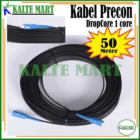 Promo Kabel Ftth Dropcore Precon Fiber Optik Simplex Single Mode 1 Core