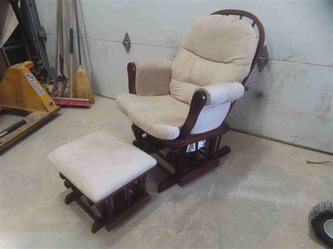 Glider Rocker With Matching Glider Foot Stool