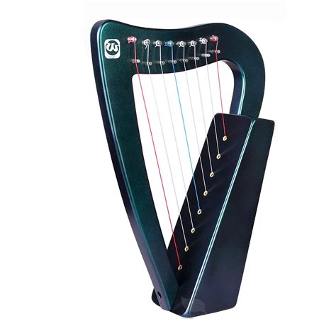 Walter T Mini Harp 8 String Handheld Celtic Lyre Lap Small Harp Instru Pures Music