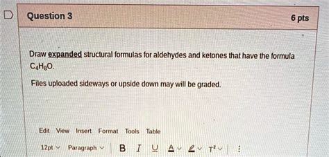 Solved Draw The Expanded Structural Formulas For Aldehydes And Ketones That Have The Formula C4h8o