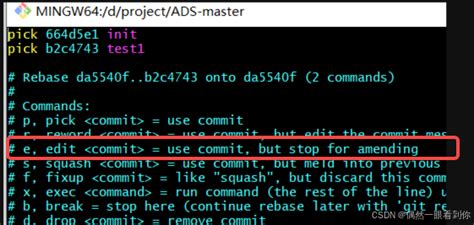 Git修改历史提交commit信息git修改commit提交信息 Csdn博客