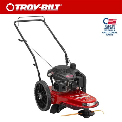 Troy Bilt 22 In 163cc Gas Walk Behind String Trimmer Mower Tb22tmc