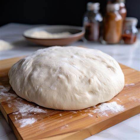 Premium Ai Image Fluffy Dough With A Light Background And Light On