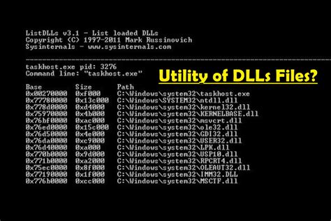 taking a glance at the importance and utility of dlls