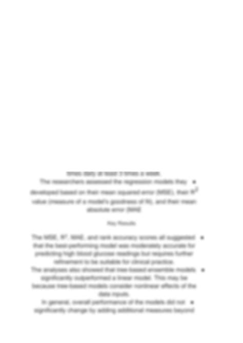 Solution Algorithm Predicts Hyperglycemia In Gestational Diabetes