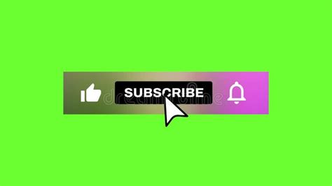 Subscribe Button Animation Green Screen V3 Stock Video Video Of Icon Subscription 272234961