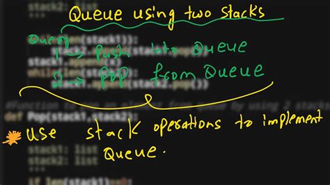 3queue Using Two Stacks Stack And Queue Python Gfg Must Do