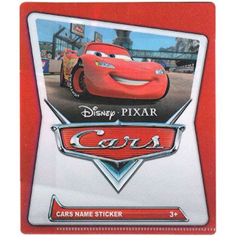 Pixar Cars Name Sticker 132 Sheets
