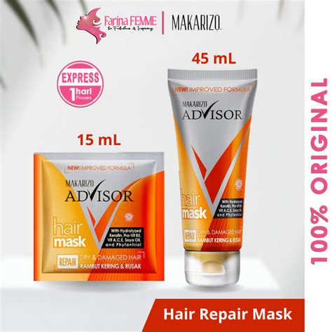 Jual Femme Makarizo Advisor Hair Repair Mask 15ml 45ml Sachet Tube