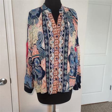 Johnny Was Tops Johnny Was Bohemian Paisley Print Blouse Poshmark