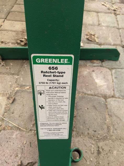 Greenlee Ratcheting Reel Stand Model 656 Expoequipmentsales
