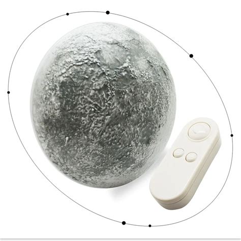 Moon Night Light Led Remote Controlled Wall Lamp Bedroom Decor