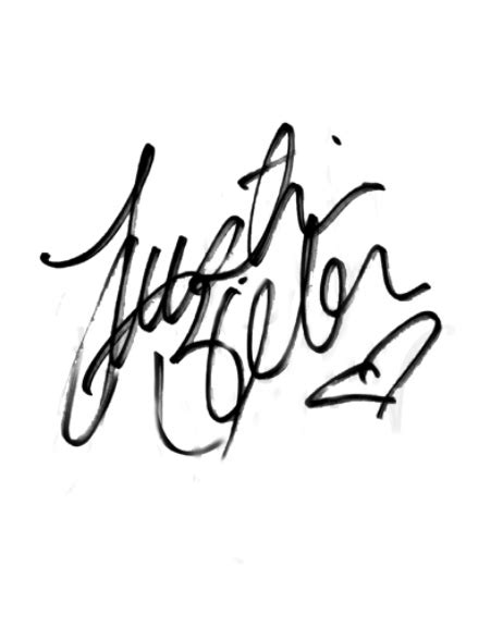 Justin Bieber Fashion Ideas Black And White Signature Art Celebrity