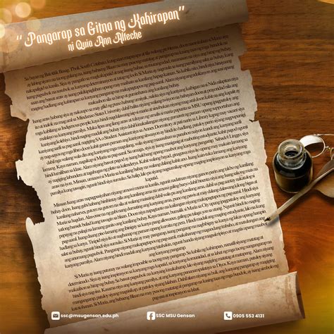 Ssc Pangarap Sa Gitna Ng Kahirapan” Ni Quia Ann Alfeche Sa Bayan Ng