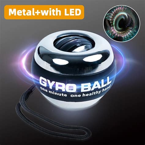 Gyroscope Powerball Led Gyro Power Wrists Ball Arm Exercise Force