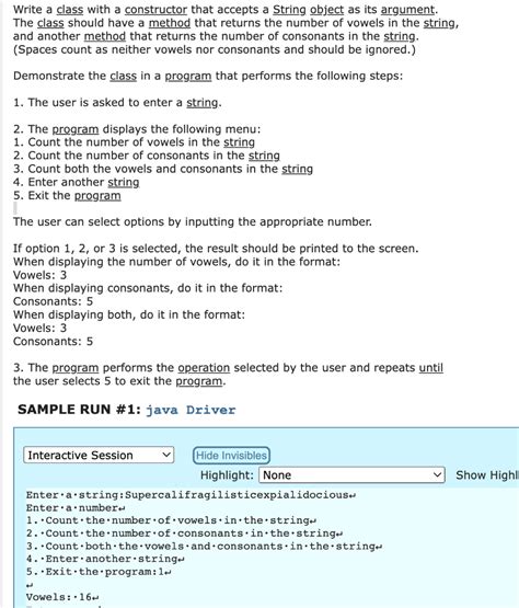 Solved Write A Class With A Constructor That Accepts A