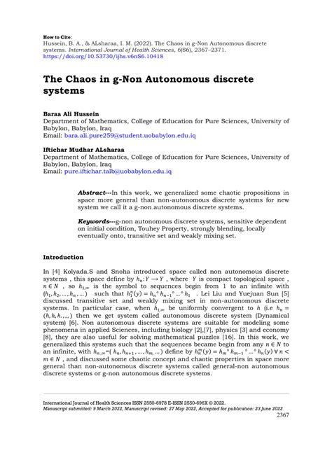 Pdf Chaos In G Non Autonomous Discrete Systems