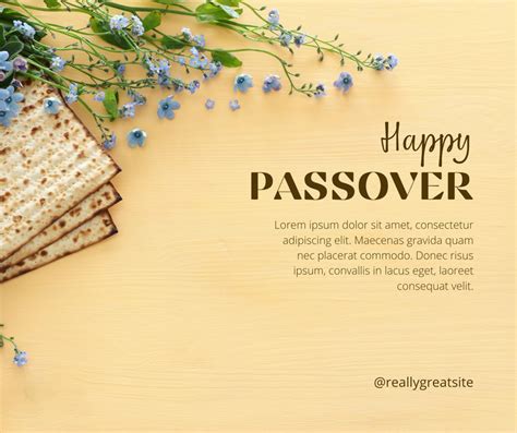 Free And Customizable Passover Templates