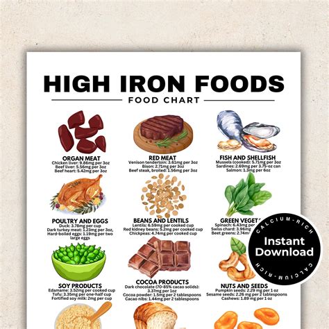 Printable List Of Iron Rich Foodsprintable Food Lion Grocery List
