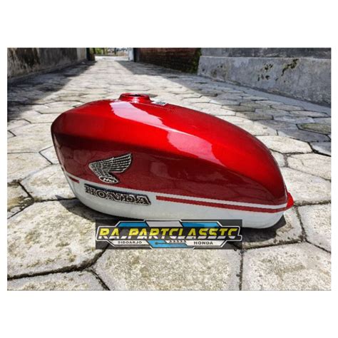 Jual Tangki Cb Cat Merah Putih Classic Bahan Galvanis Pres Shopee