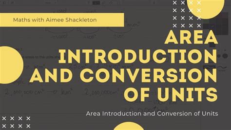 Area Introduction And Conversion Of Units T Clickview