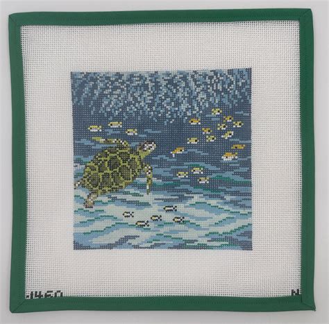 Sea Turtle Eyeglass Case Three Palms Needlework